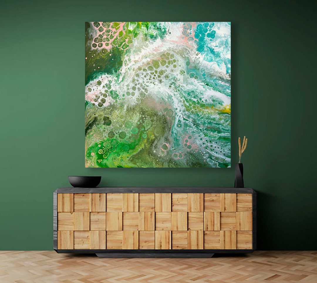 140x140cm. "family Hugs" Abstract Painting 2401 XXXL Art, Large Acrylic ...