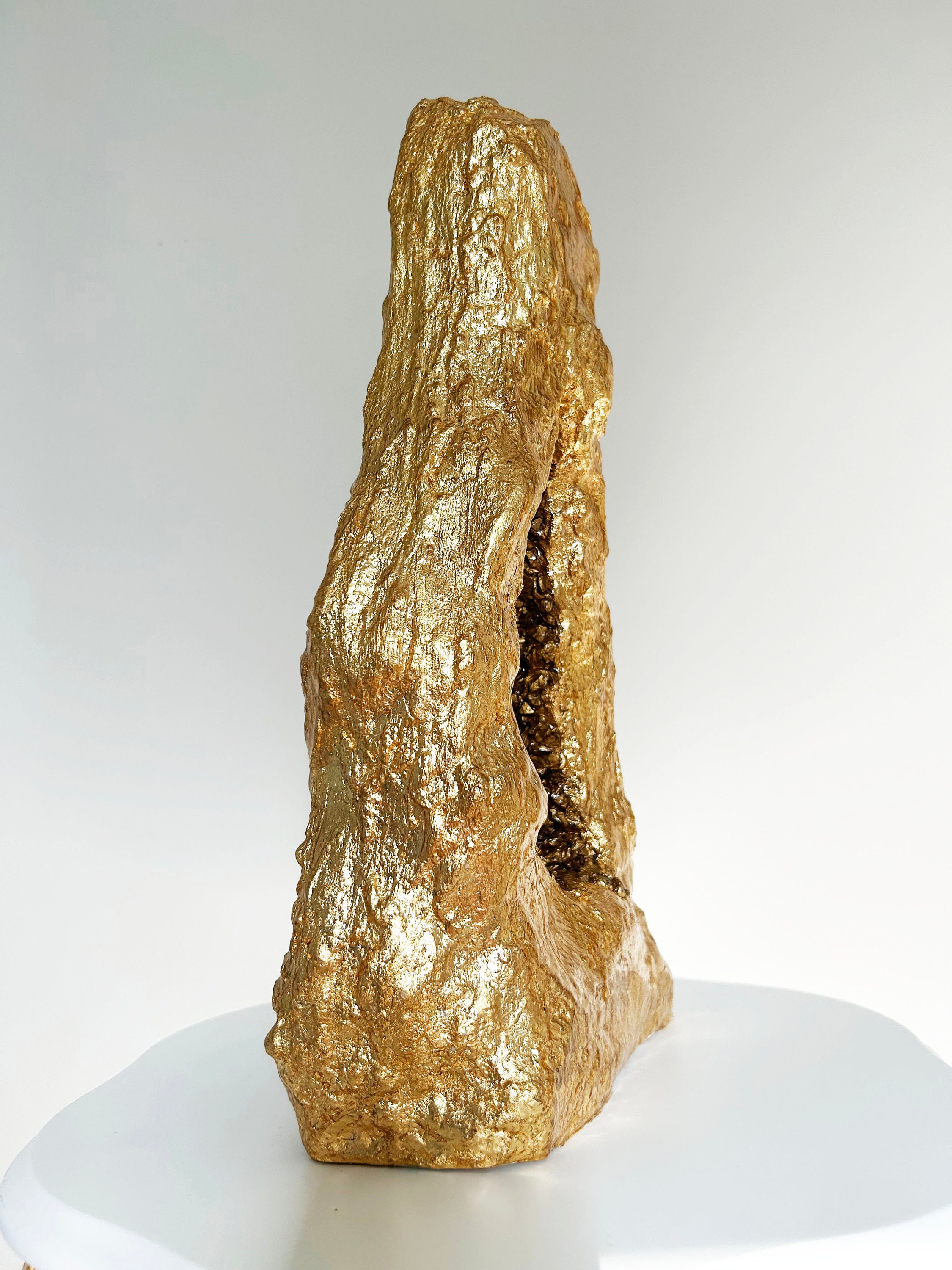 3D Golden Geode, Gold Bar, Gold Nugget, Geode Unique Gift, Home Decor ...