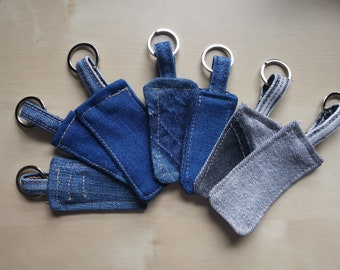 Denim Keychain - Etsy