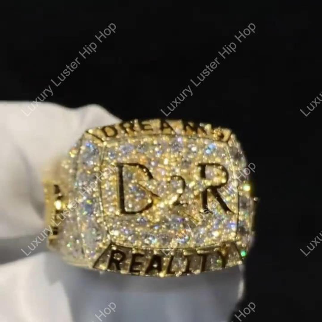 Letter and Number Customize Iced Round Diamond Men's Ring - Etsy