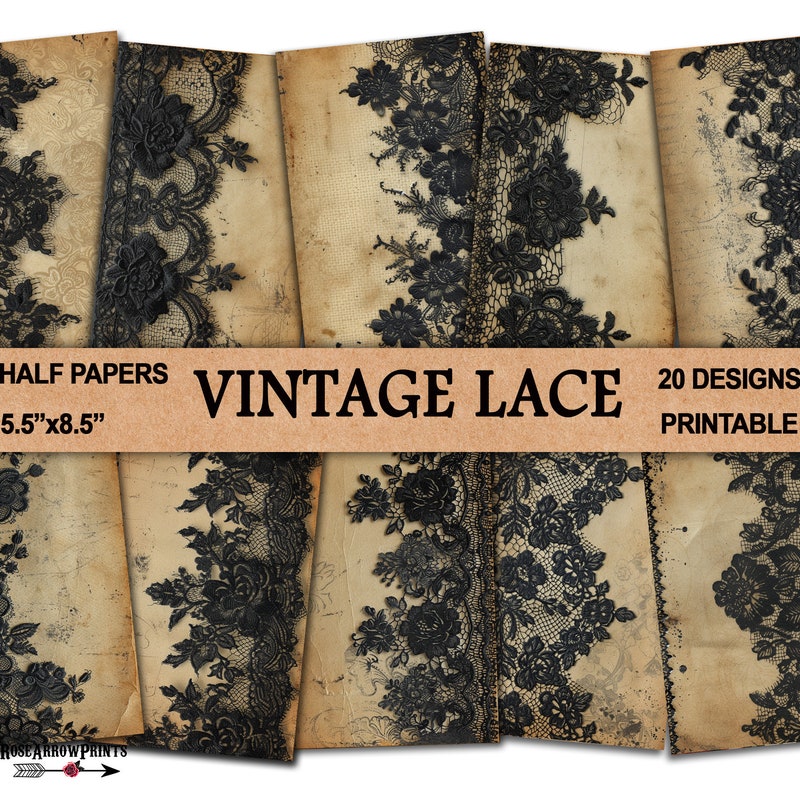 Lace Scrapbook Paper - Etsy