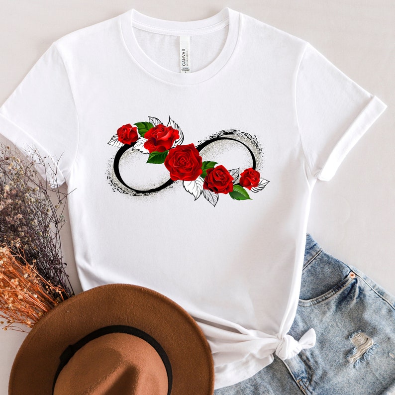 Infinity Red Roses PNG File/ Sublimation/ Tumbler Wrap/ Iron On/digital ...