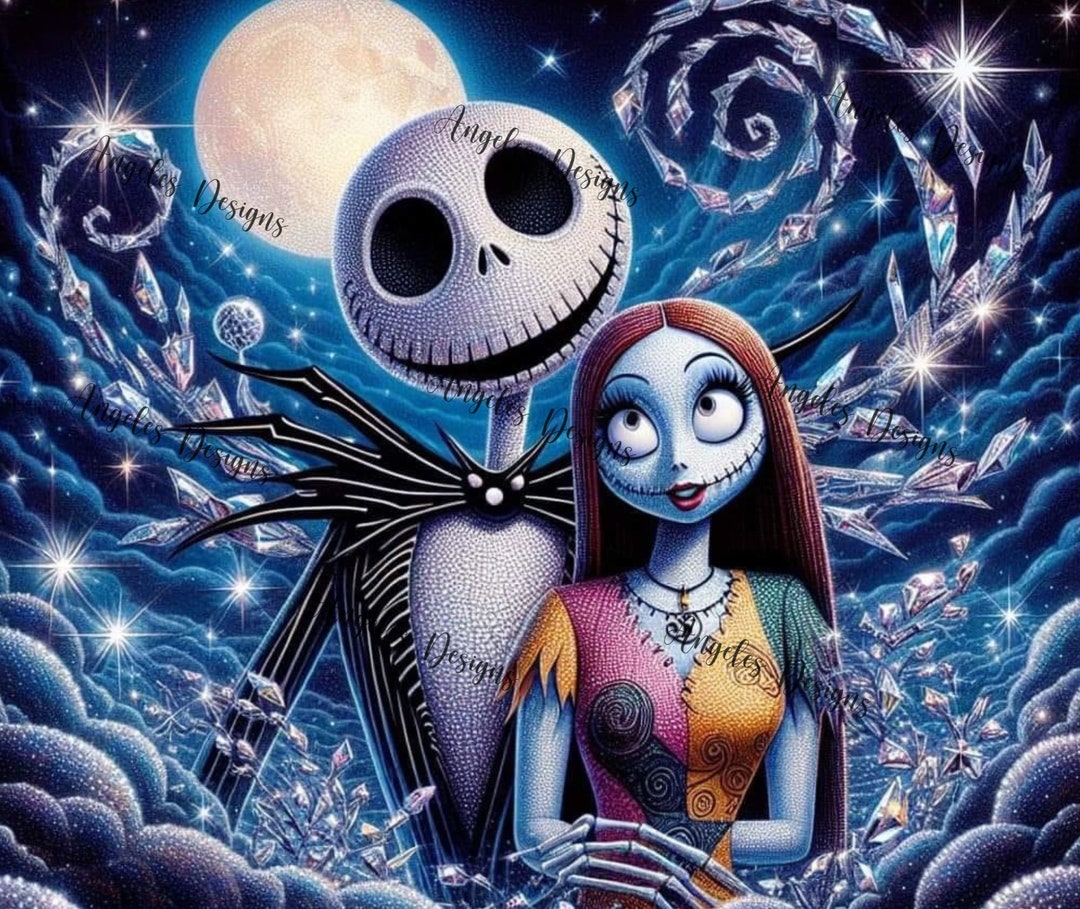 Jack Skellington and Sally PNG File/sublimation Tumbler/mug/iron On ...