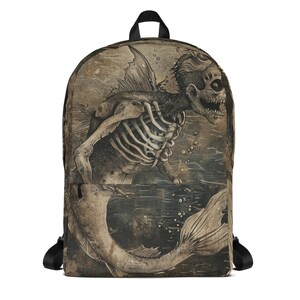 Fiji Mermaid Cryptid Backpack - Cryptids - Gothic Backpack - Cryptid ...