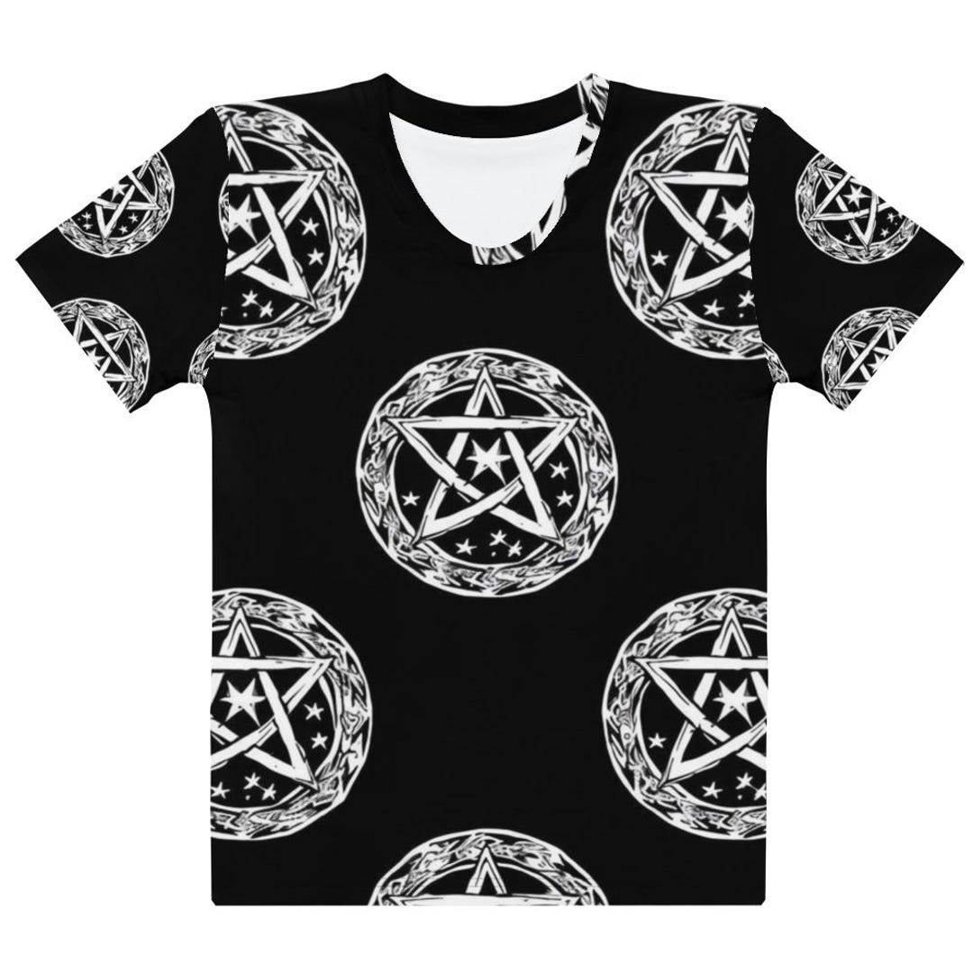 PENTAGRAM STARS TSHIRT - Witchcraft Clothing, Pentagram Symbol Tshirt ...