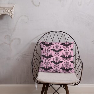 Pastel Goth Bat Cushion - Pink Cushion - Gothic Homeware - Gothic ...