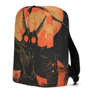 Mothman Cryptid Minimalist Backpack Cryptid Backpack Fantasy Art - Etsy