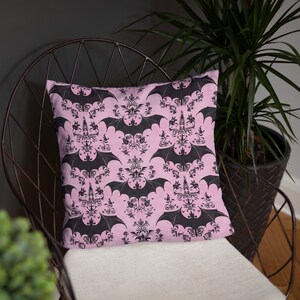 Pastel Goth Bat Cushion - Pink Cushion - Gothic Homeware - Gothic ...