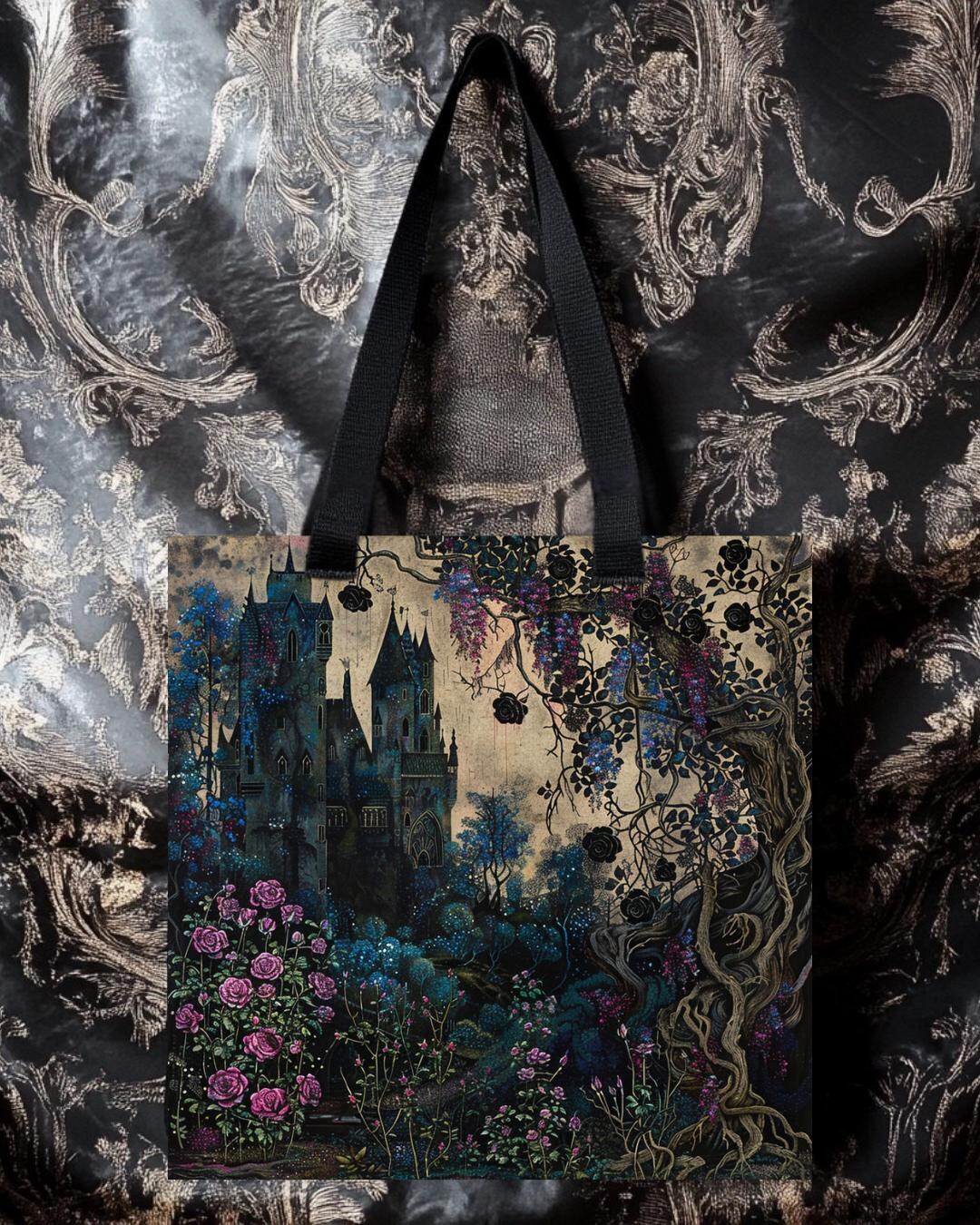 Gothic Art Tote Bag, Gothic Bag, Witchy Tote Bag, Witchy Woman Gift ...