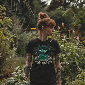 WOMEN'S ILLUMINATI TSHIRT - All Seeing Eyes Shirt, Spooky Tee Shirt ...
