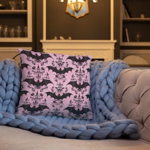 Pastel Goth Bat Cushion - Pink Cushion - Gothic Homeware - Gothic ...
