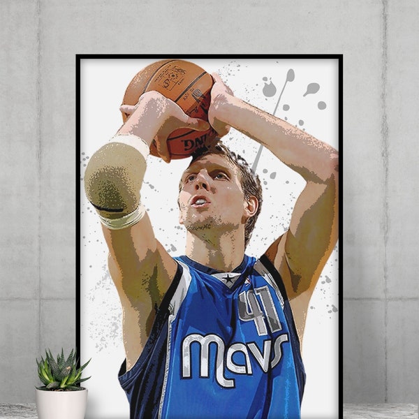 Dirk Nowitzki Poster - Etsy