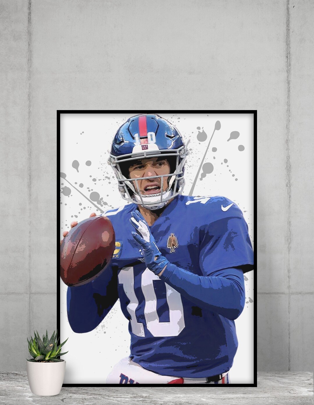 Eli Manning Poster Print, Canvas Wrap Print, Wall Art Decor, Sports Art ...