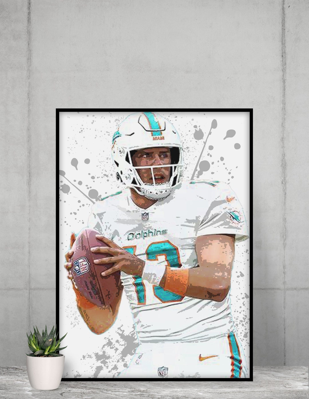Dan Marino Poster Print, Canvas Wrap Print, Wall Art Decor, Sports Art ...