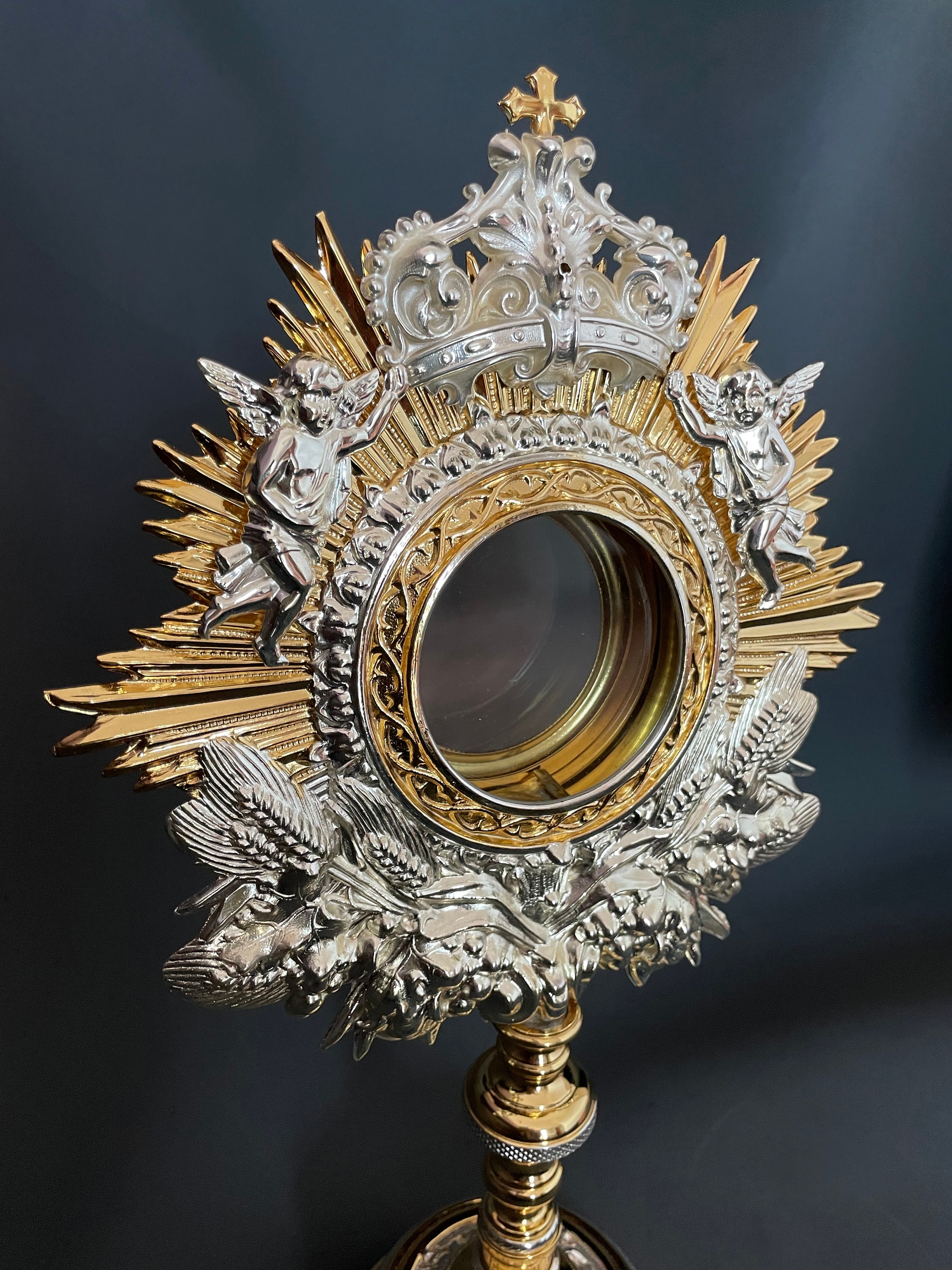 S. XIX: Preciosa Custodia ostensorium Del Santísimo Sacramento C. 1800 C. 1849 nápoles Italia - Etsy