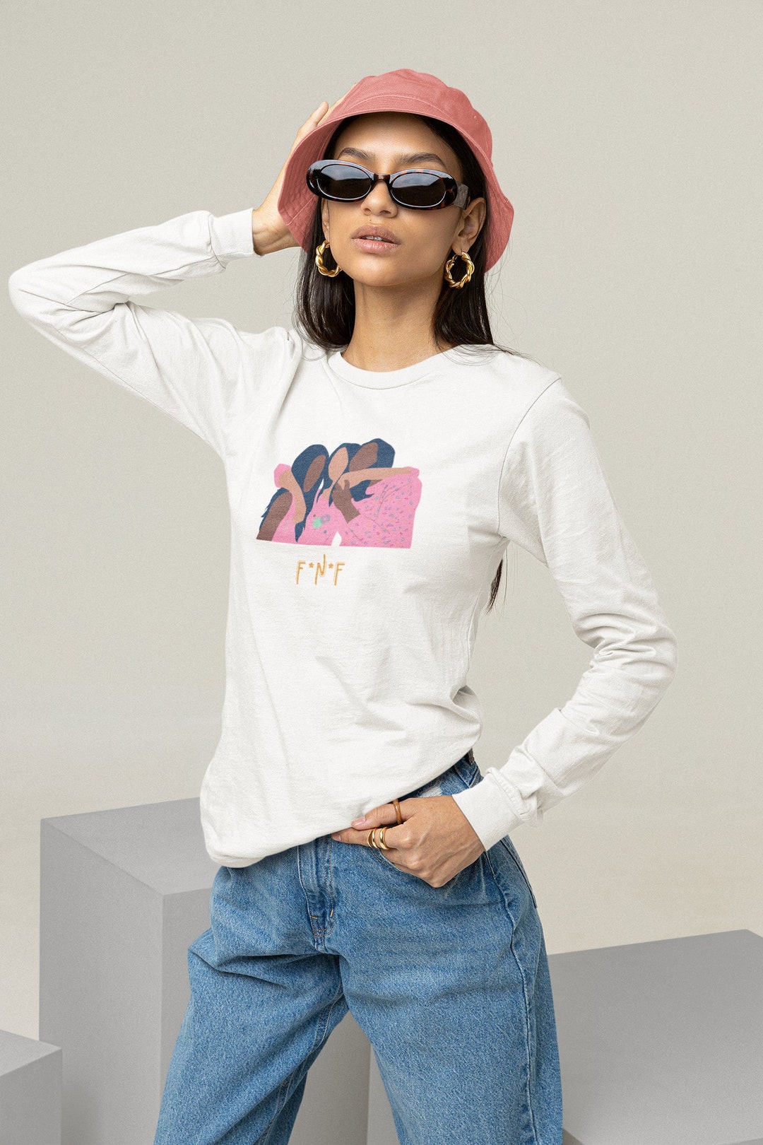 FNF Unisex Classic Long Sleeve Friends T-shirt - Etsy