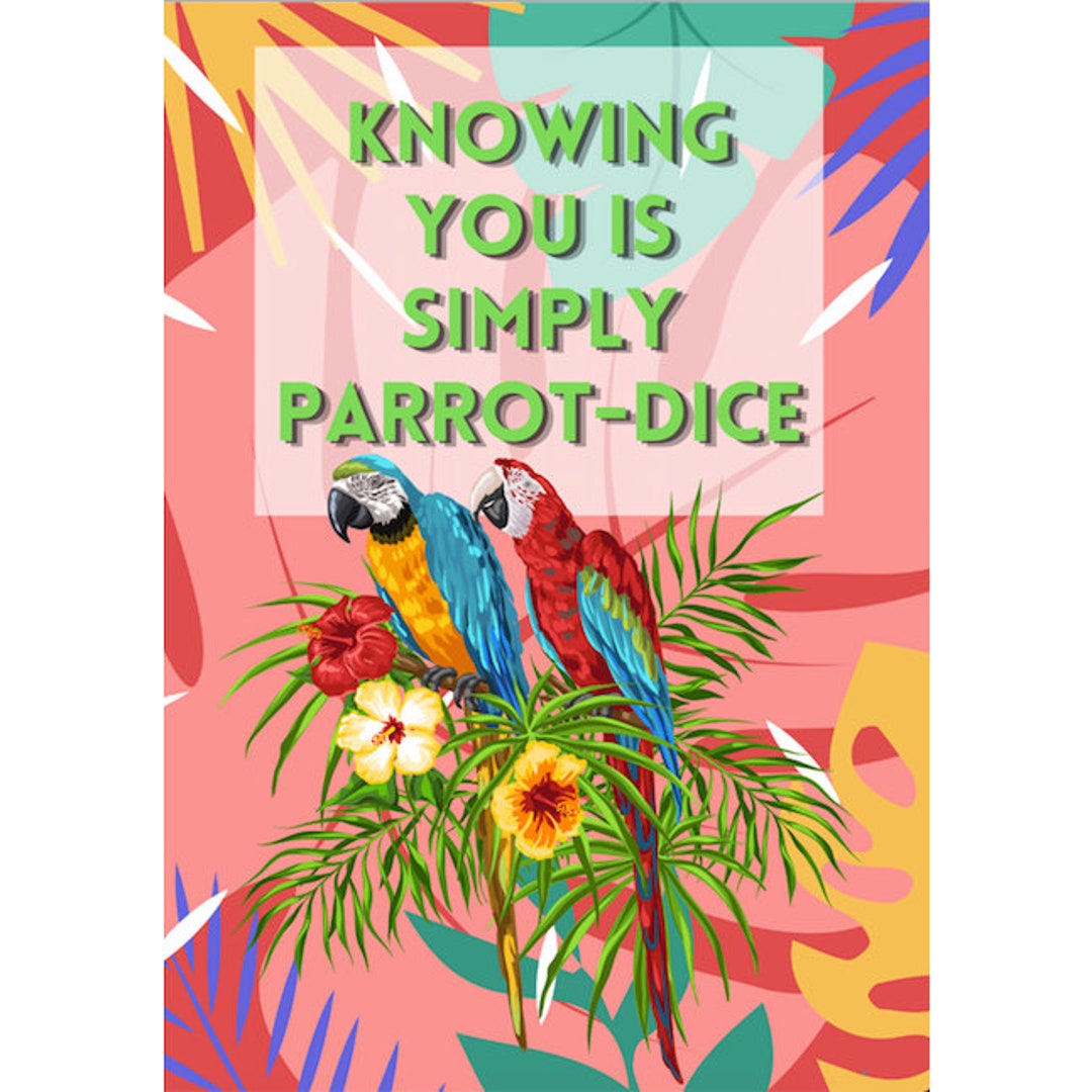 Parrot-dice Card - Etsy