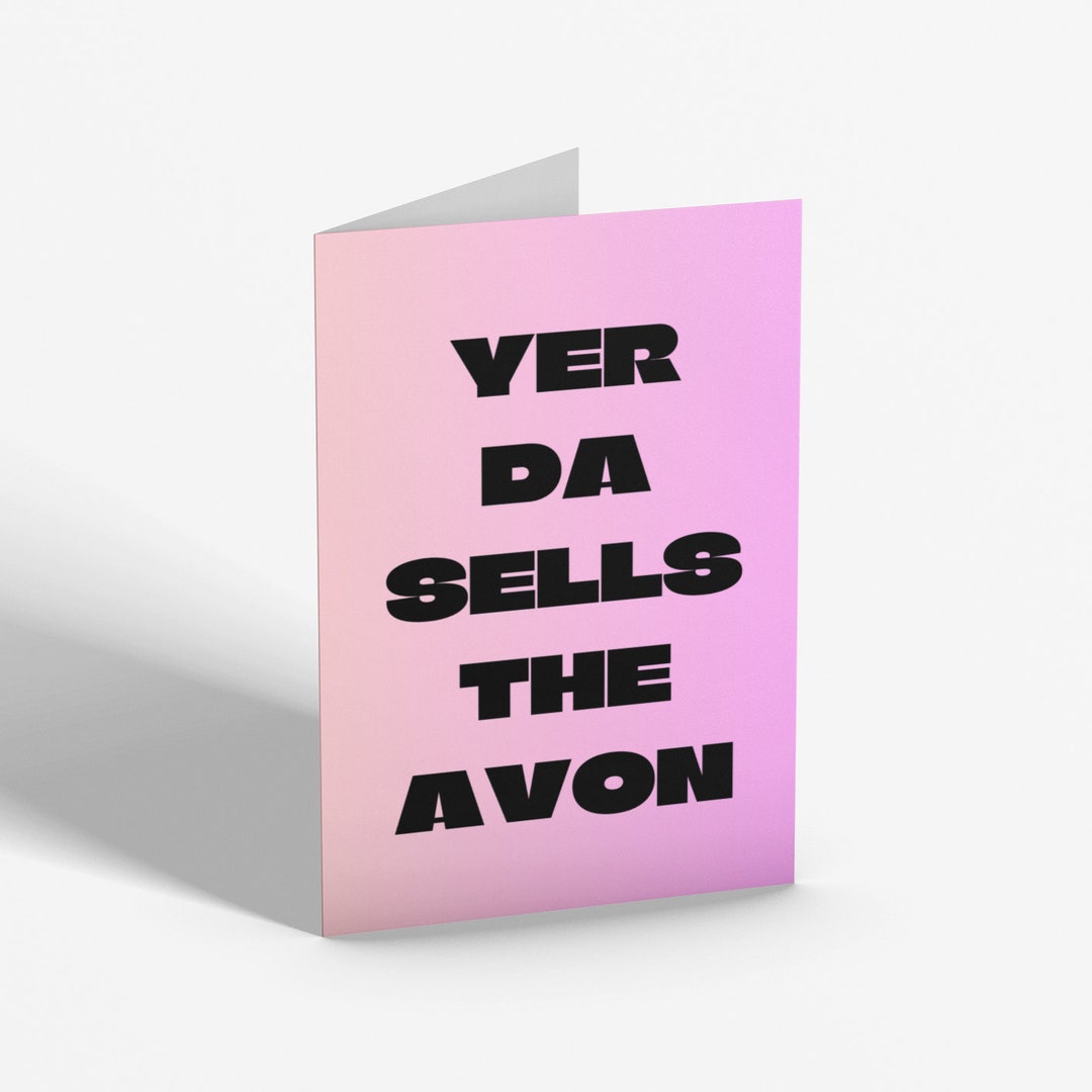 Yer Da Sells the Avon Card - Etsy