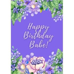 Happy Birthday Babe Card - Etsy