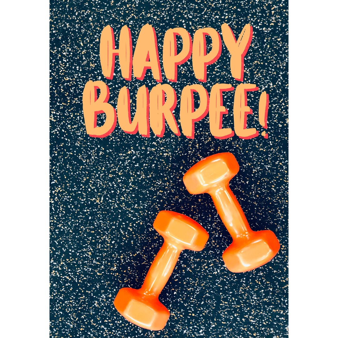 Happy Burpee Card - Etsy UK