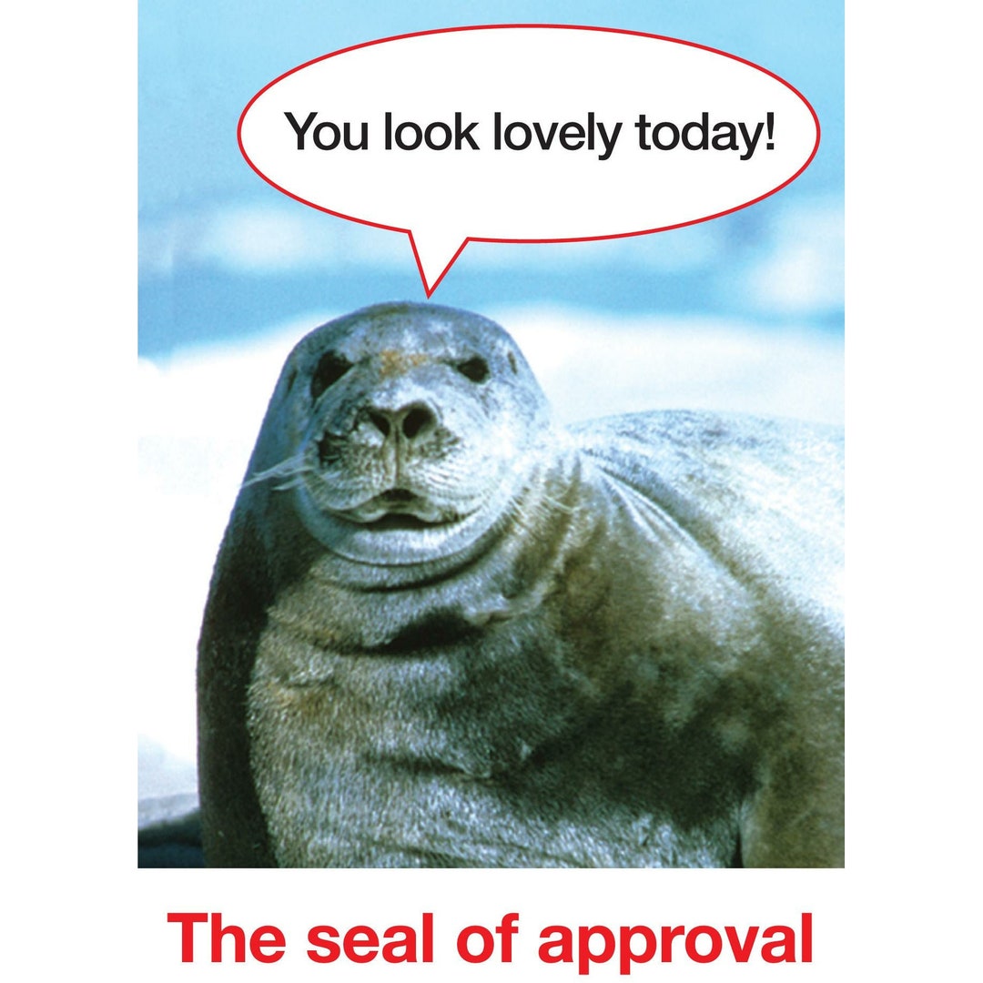 Seal of Approval Card - Etsy