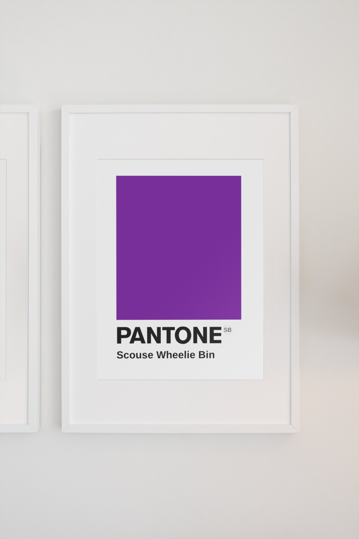 Pantone Wheelie Bin Purple Print - Etsy