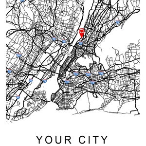 City Map,laser Cut Map, Wood Map, Our Home,where the Heart Is, Custom ...