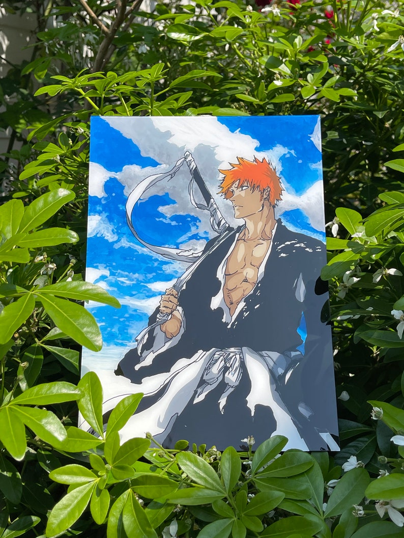Glass Painting Ichigo Mural Art - Etsy