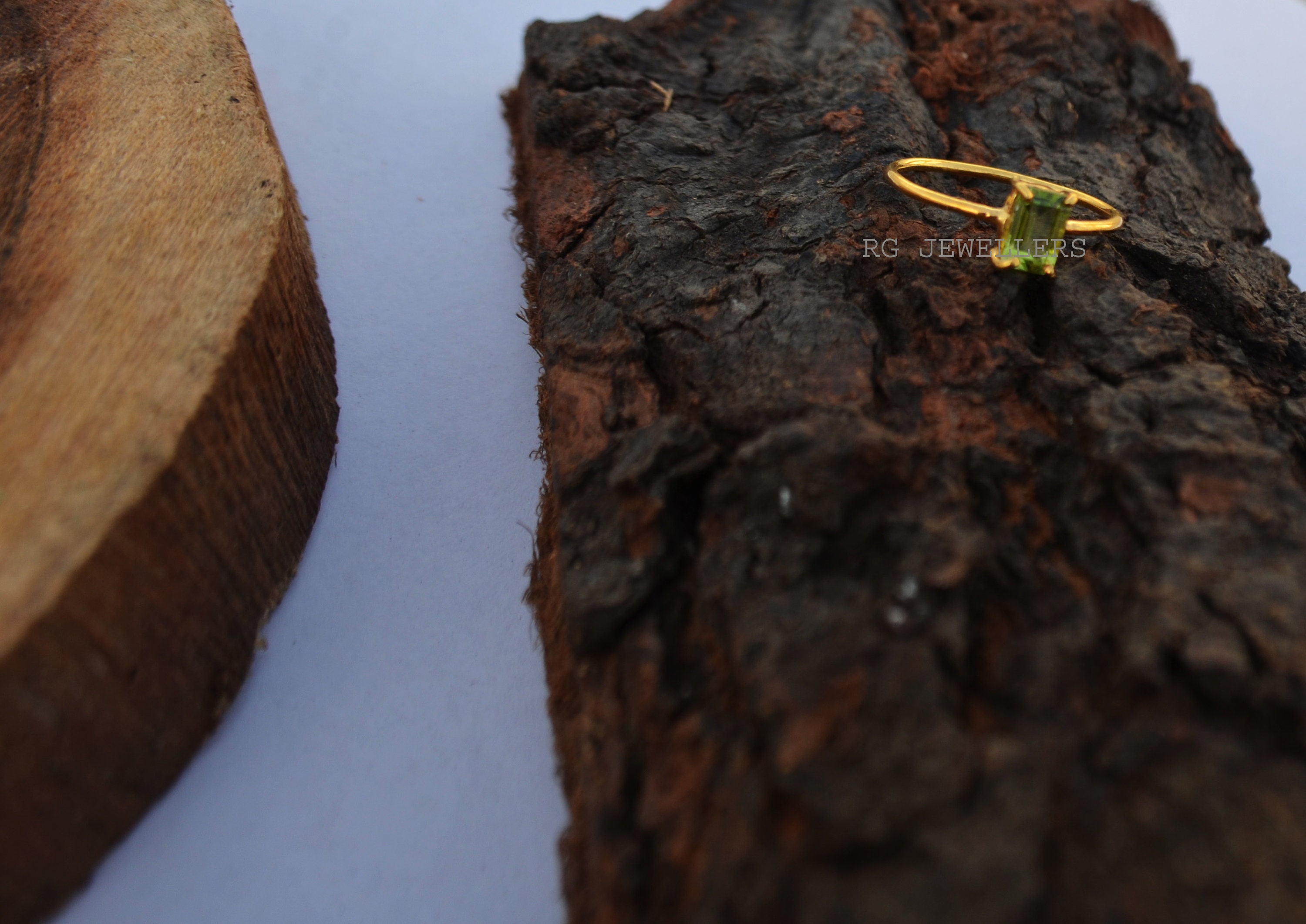 Peridot Ring, 18k Solid Gold Ring, Handmade Ring, Statement Ring ...