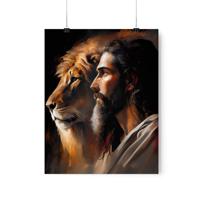Jesus the Lion of Judah, Christian Art, Original Painting, Digital ...