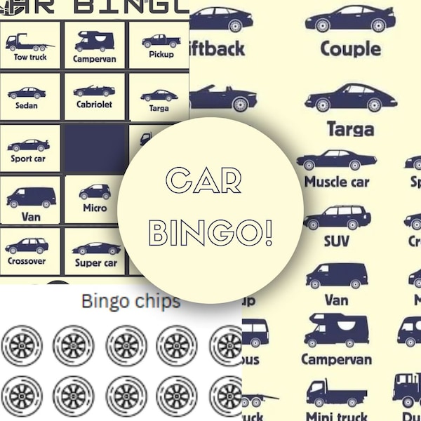 Car Bingo - Etsy