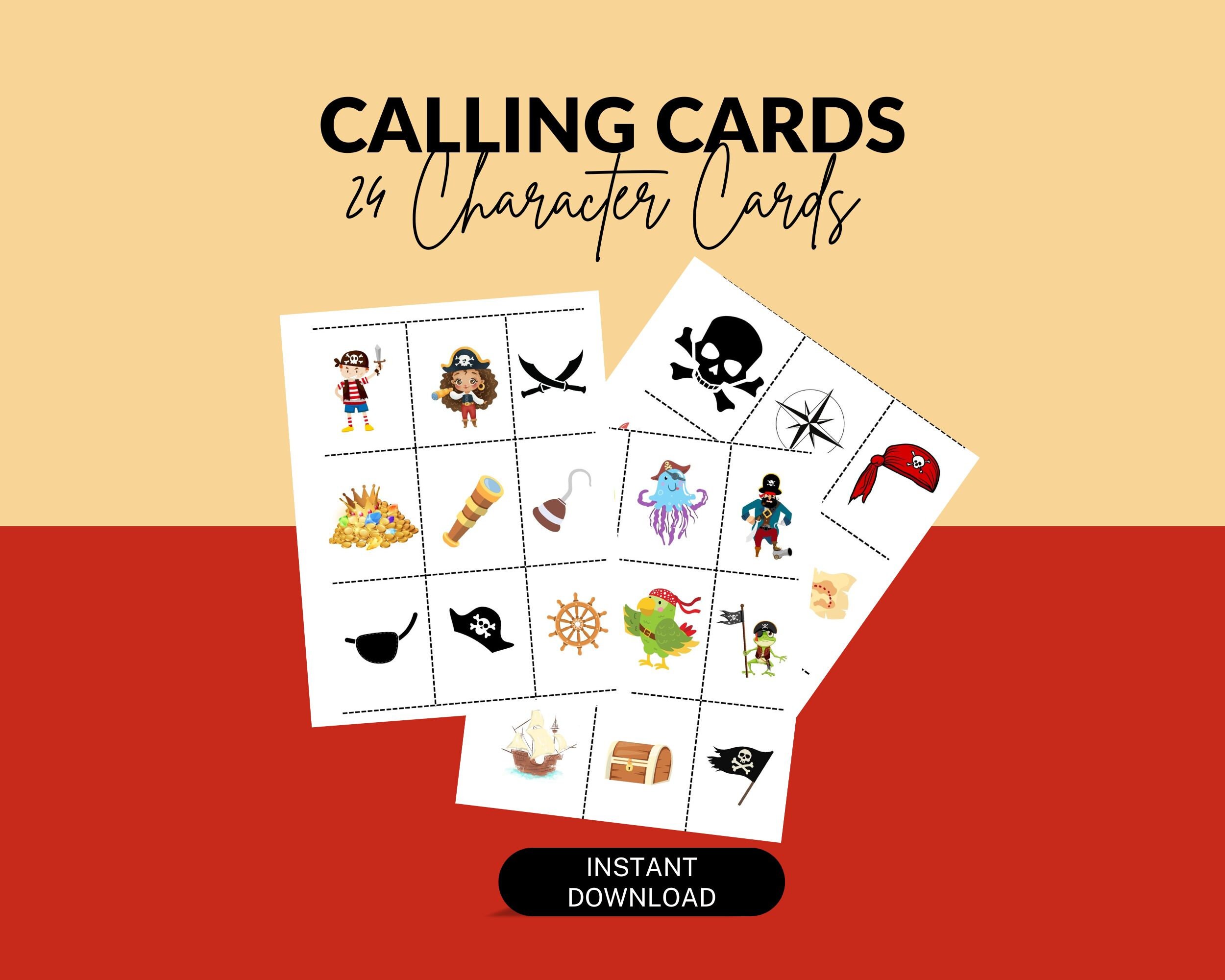 Pirate Bingo, Pirate Printable Bingo-instant Download, Games for Kids ...