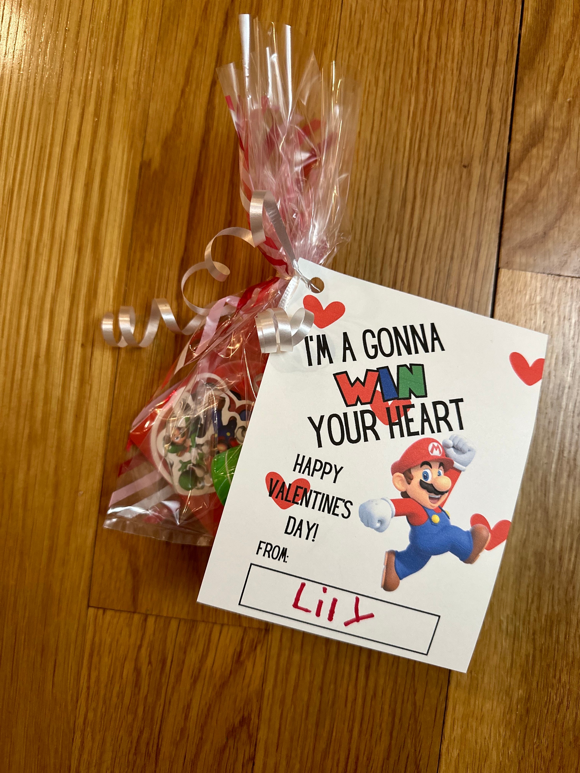 Super Mario Valentine's Day Cards, Print at Home, Super Mario ...