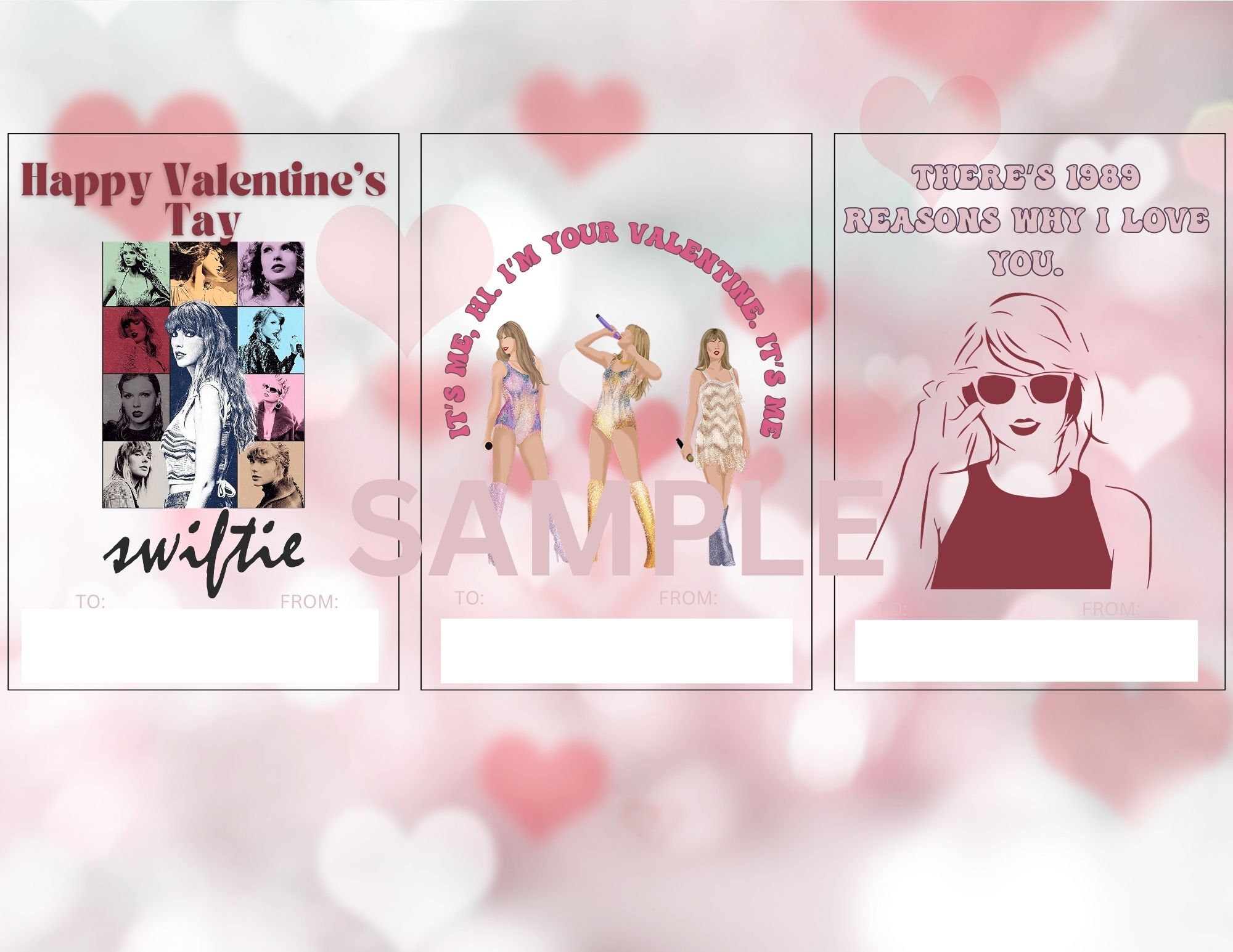 Taylor Swift Valentine, Taylor Swift Valentine Card, Taylor Swift Eras ...