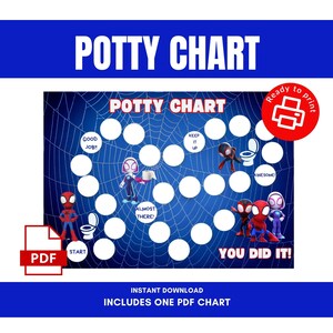 Printable Potty Chart, Potty Chart, Printable Potty Chart, Potty ...