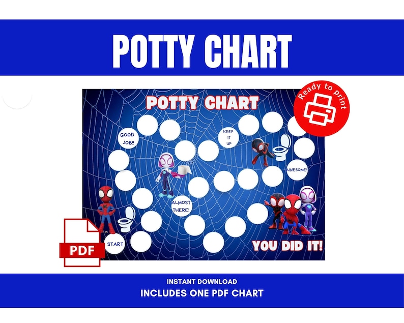 Printable Potty Chart, Potty Chart, Printable Potty Chart, Potty ...