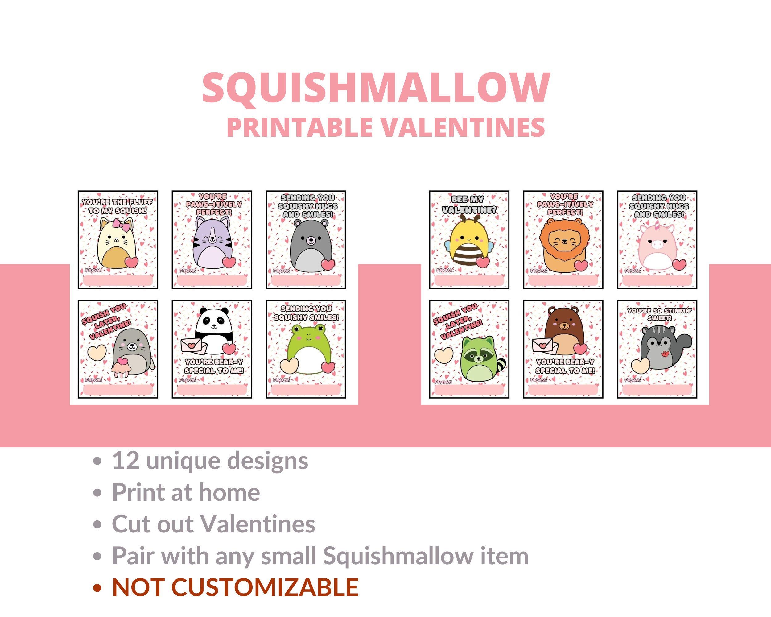 Squishmallow Valentines, Squishmellow Valentines, Classroom Valentine ...
