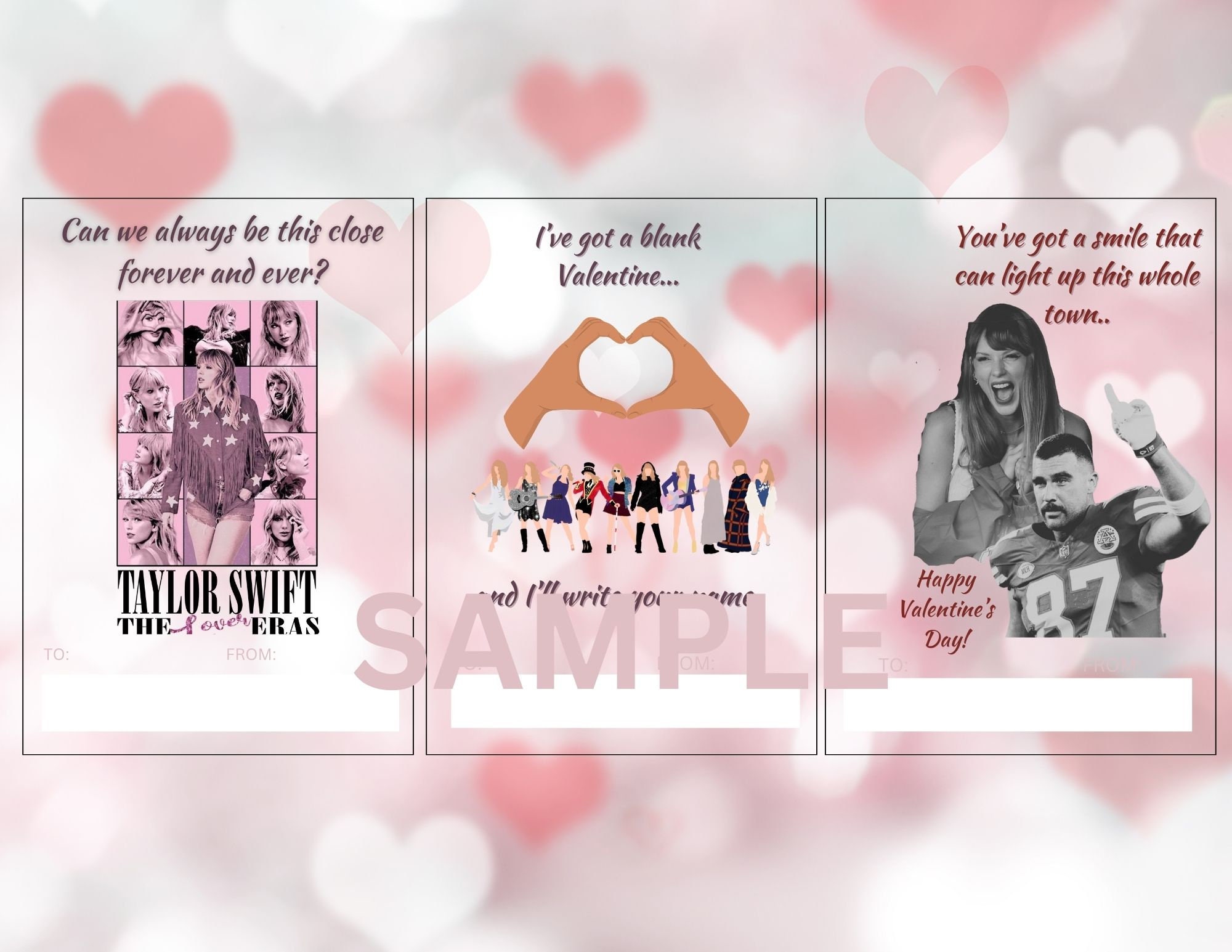 Taylor Swift Valentine, Taylor Swift Valentine Card, Taylor Swift Eras ...