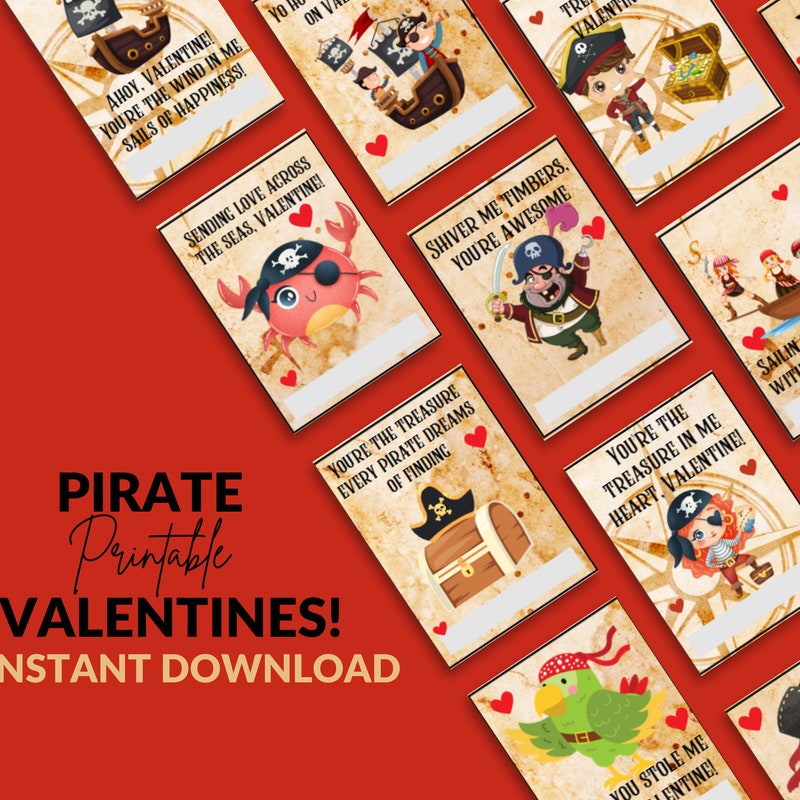 Pirate Valentine - Etsy