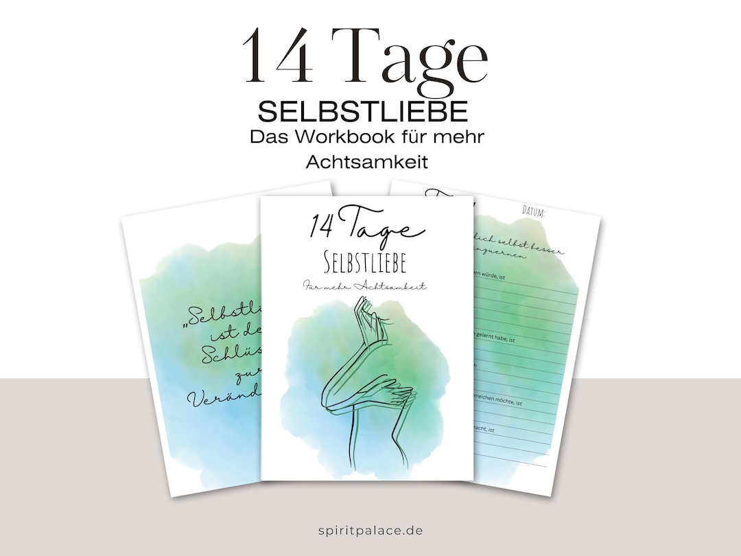 Self Love Workbook to Print - PDF Download, Self Care Planner, Self ...