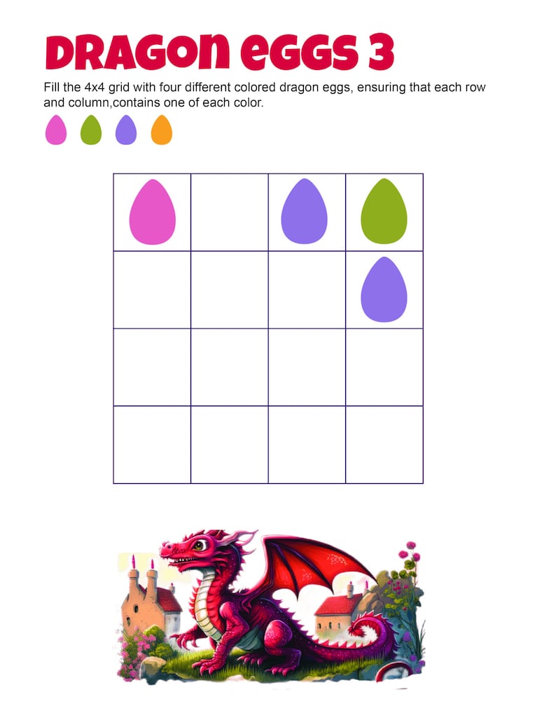 20 LOGIC PUZZLES for Kids Age 8 Years and up A Colored Printable Fun ...