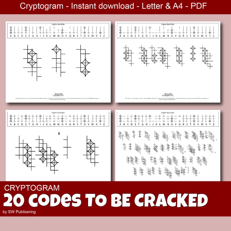 Brain-boosting Cryptograms: 20 Printable Puzzles for Youngsters PDF ...
