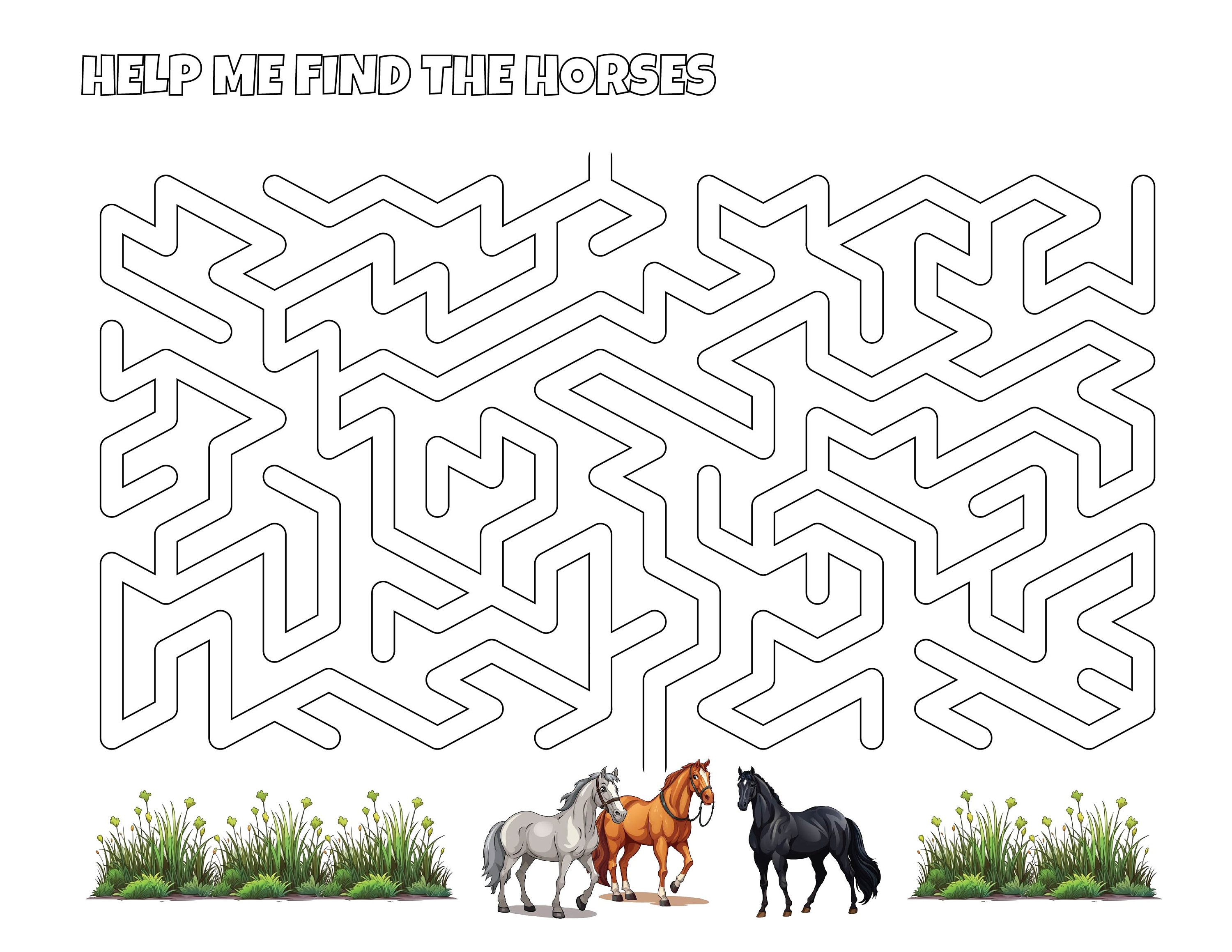 Farm Animal Maze Bundle 20 Printables, PDF Instant Download for Kids - Etsy