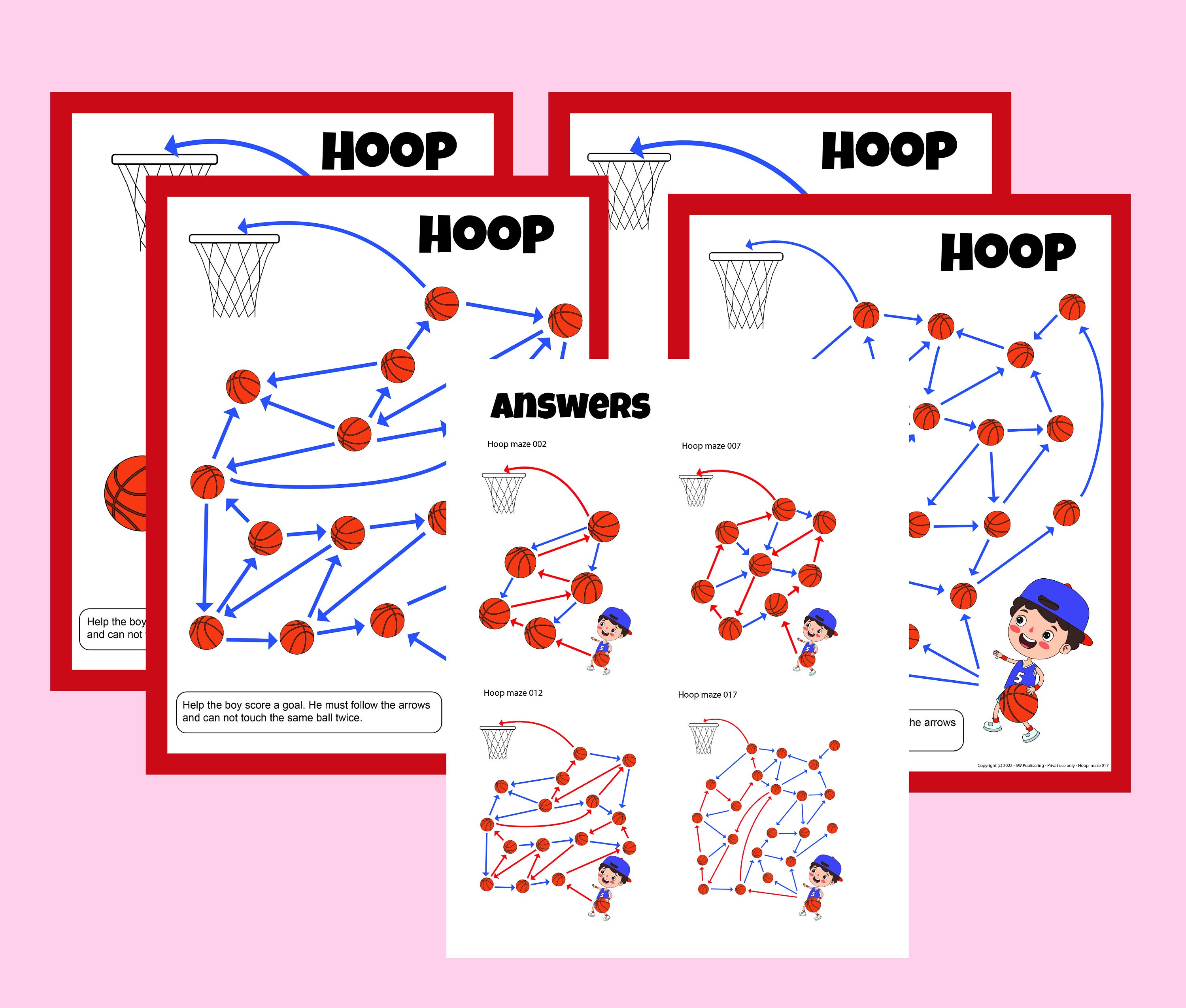 PRINTABLE MAZES for Kids 20 Mazes in Color Ages 4-10. Instant Download ...