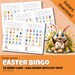 PRINTABLE EASTER BINGO Cards With Call Board, Party Games for Children ...