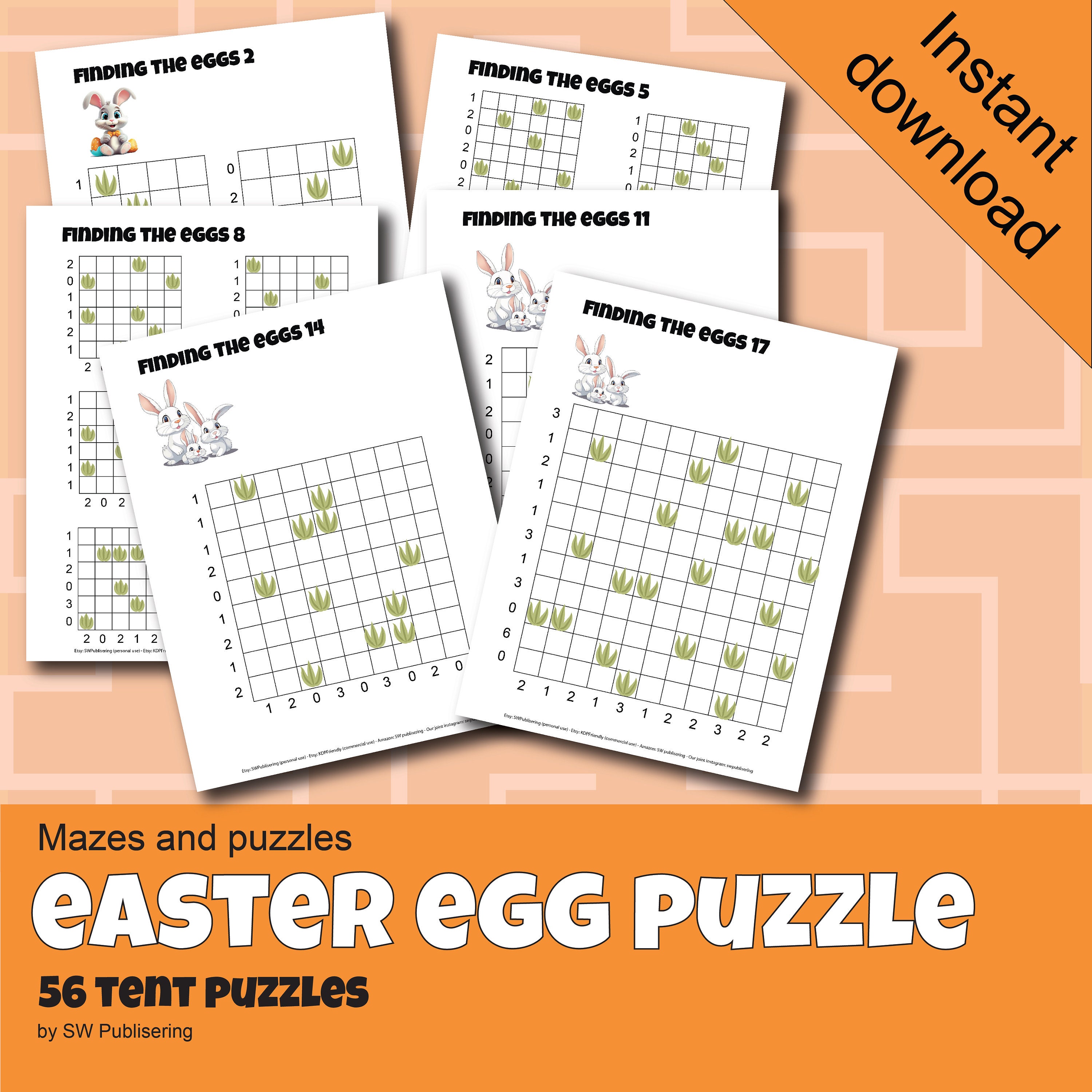 LOGIC PUZZLES PRINTABLE Printable Easter Party Games for Children Based ...
