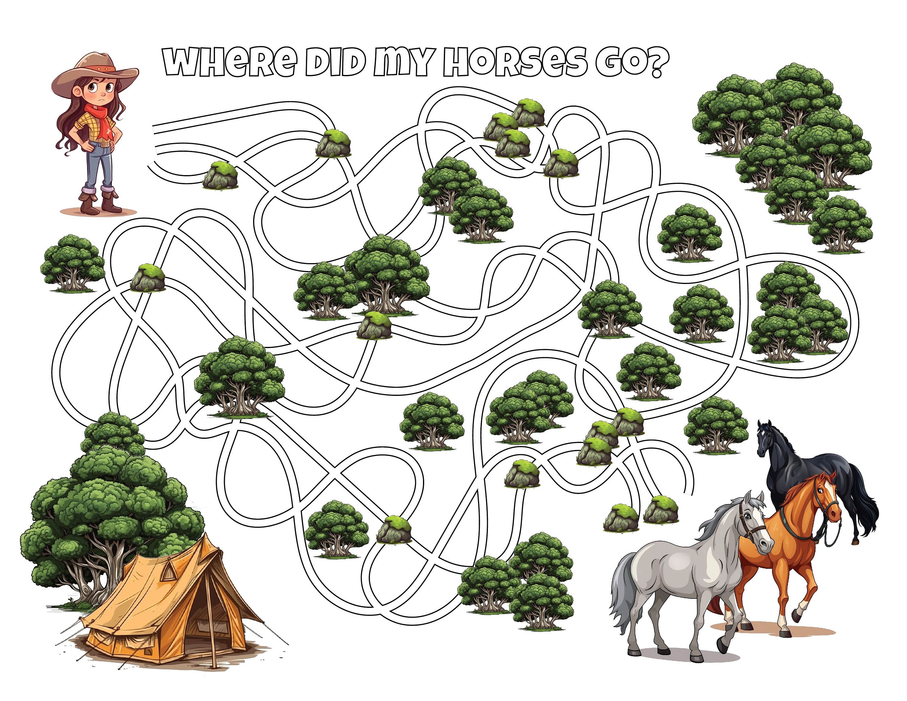 Farm Animal Maze Bundle 20 Printables, PDF Instant Download for Kids - Etsy