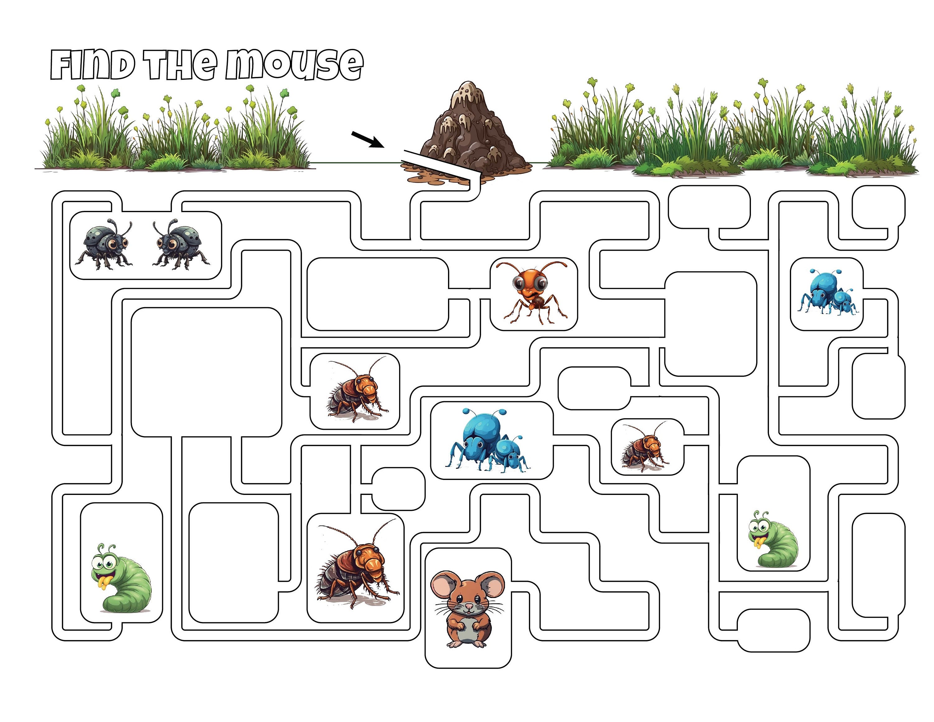 Farm Animal Maze Bundle 20 Printables, PDF Instant Download for Kids - Etsy