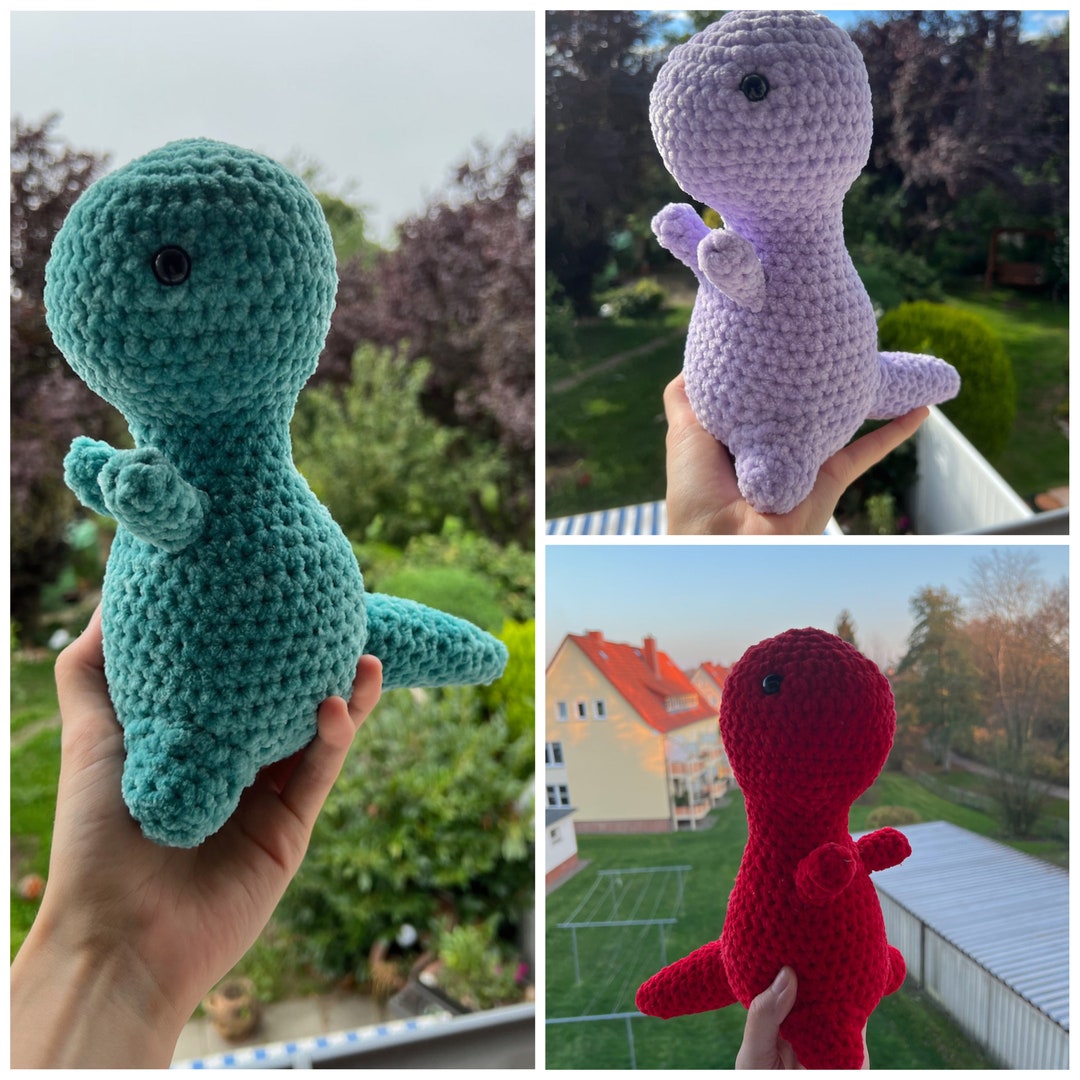 Crocheted T-rex Crochet by Leo - Etsy