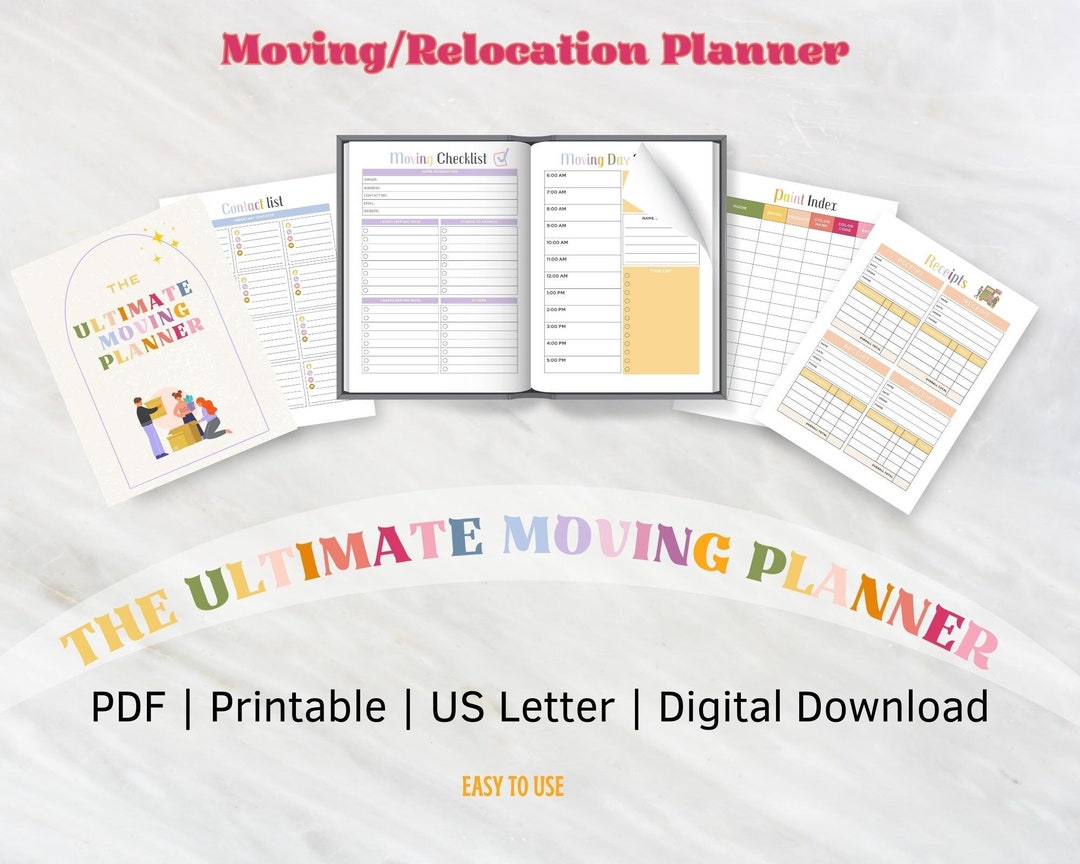 Ultimate Moving Planner Printable | Moving to Do List | Relocation ...